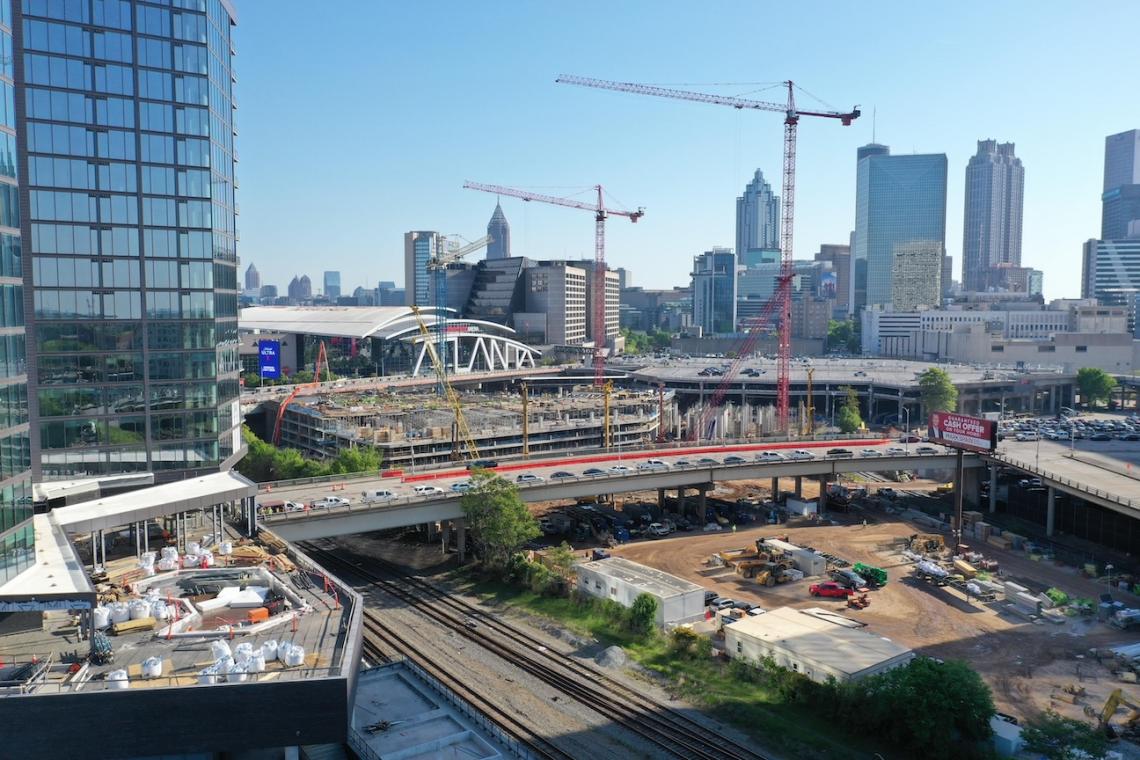 Photos: Where Centennial Yards stands, 420 days before World Cup begins | Urbanize Atlanta